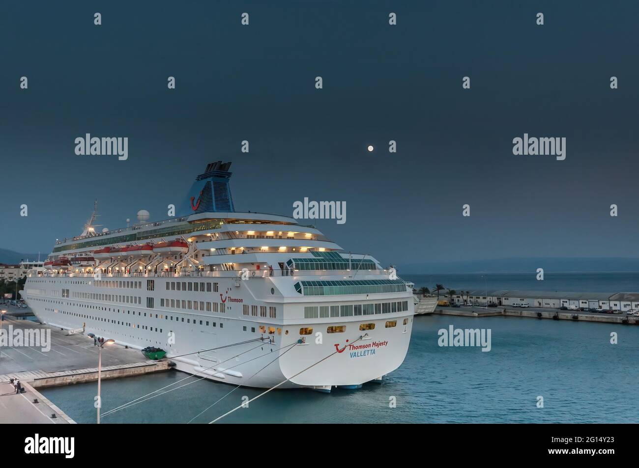 Port in Split, Croatia Stock Photo - Alamy