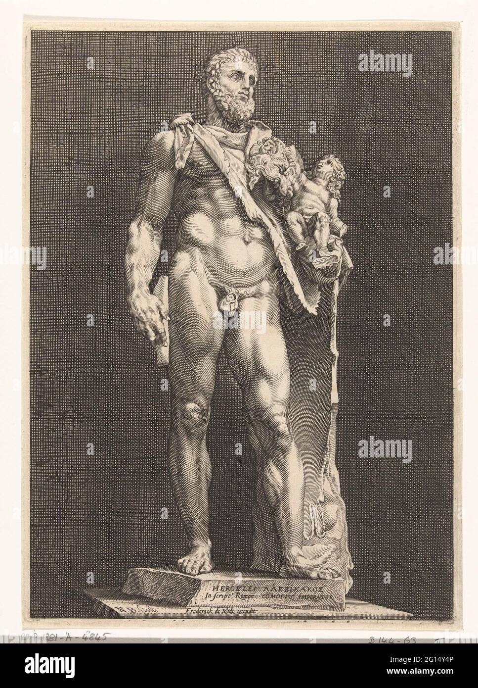 Hercules and Telephos; Commodus as Hercules; Three antique images in ...
