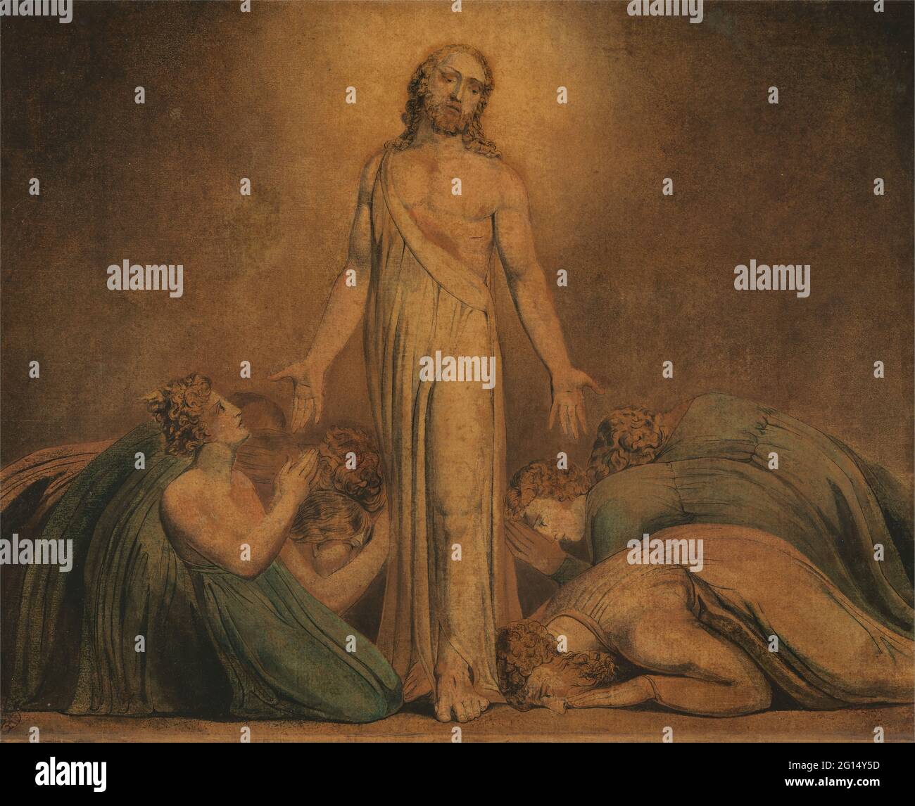 William Blake - Christ Appearing to the Apostles after the Resurrection ...