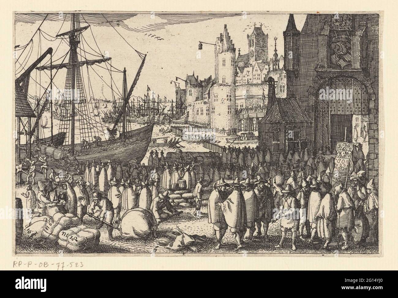 Trade and merchant naval, approx. 1600; Professions in Noord-Holland ...
