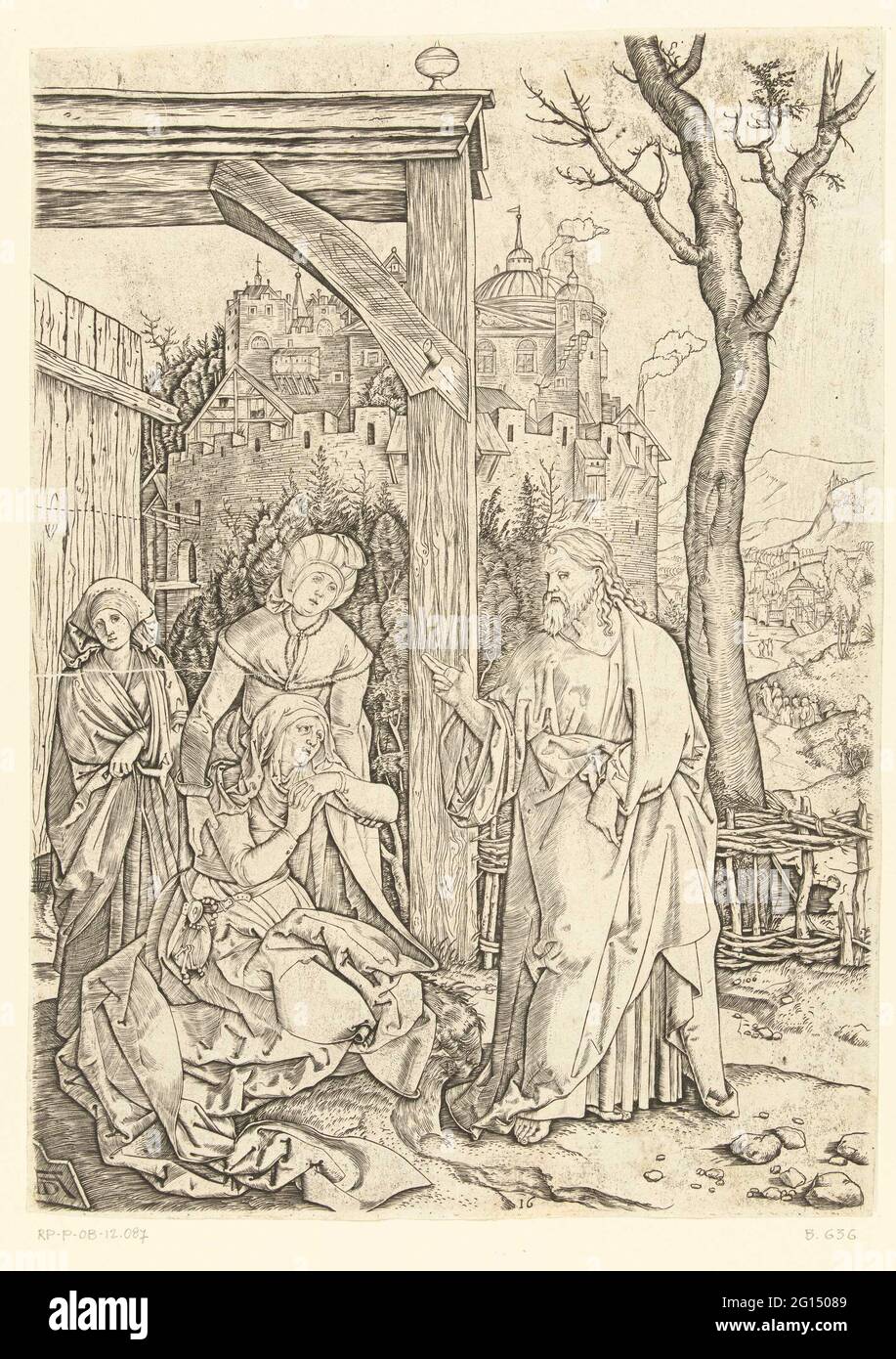 Christ says goodbye to his mother; Life of Mary Stock Photo - Alamy