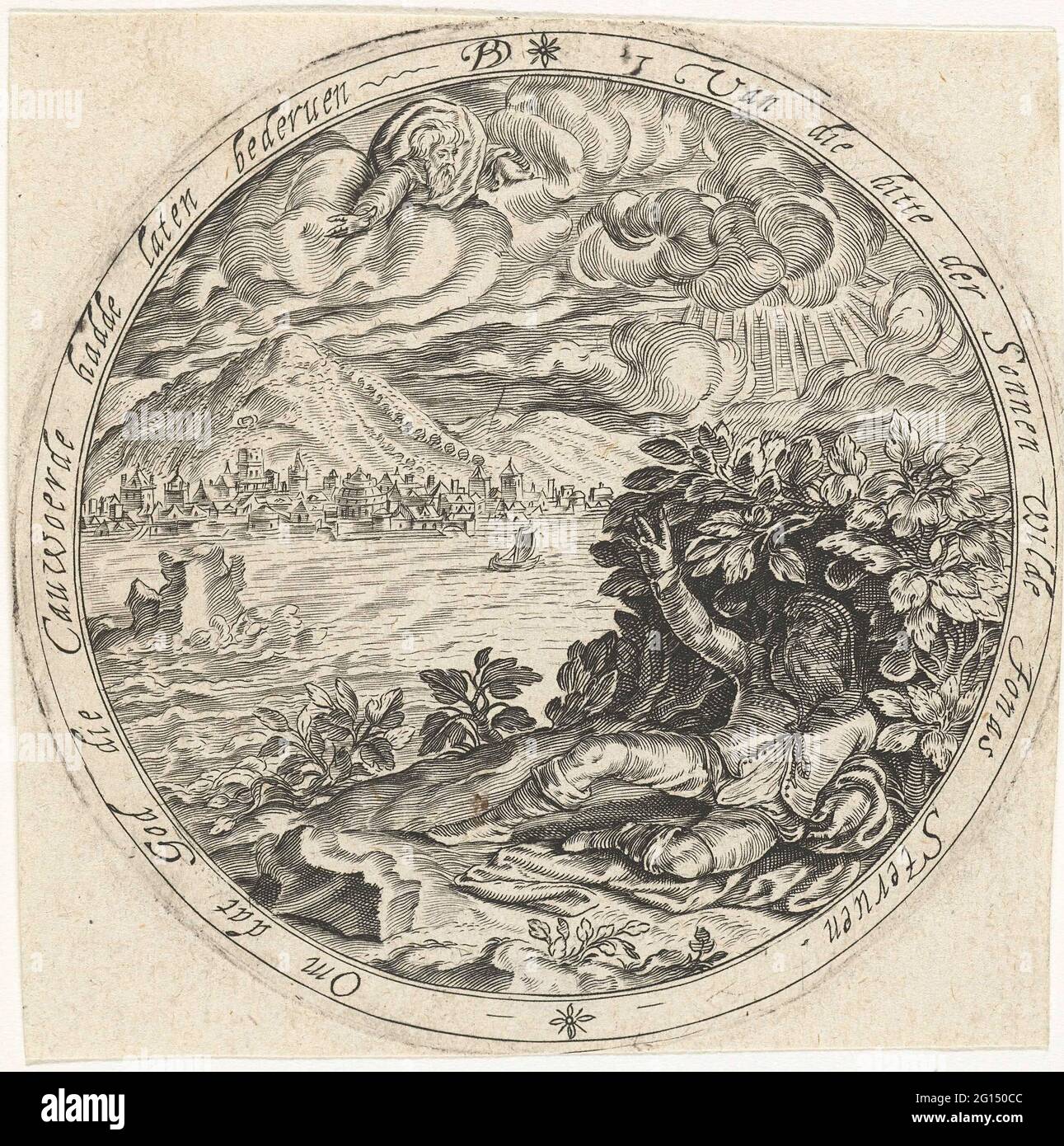 Jonah under the wonder tree. God makes a wonder tree growing so that ...