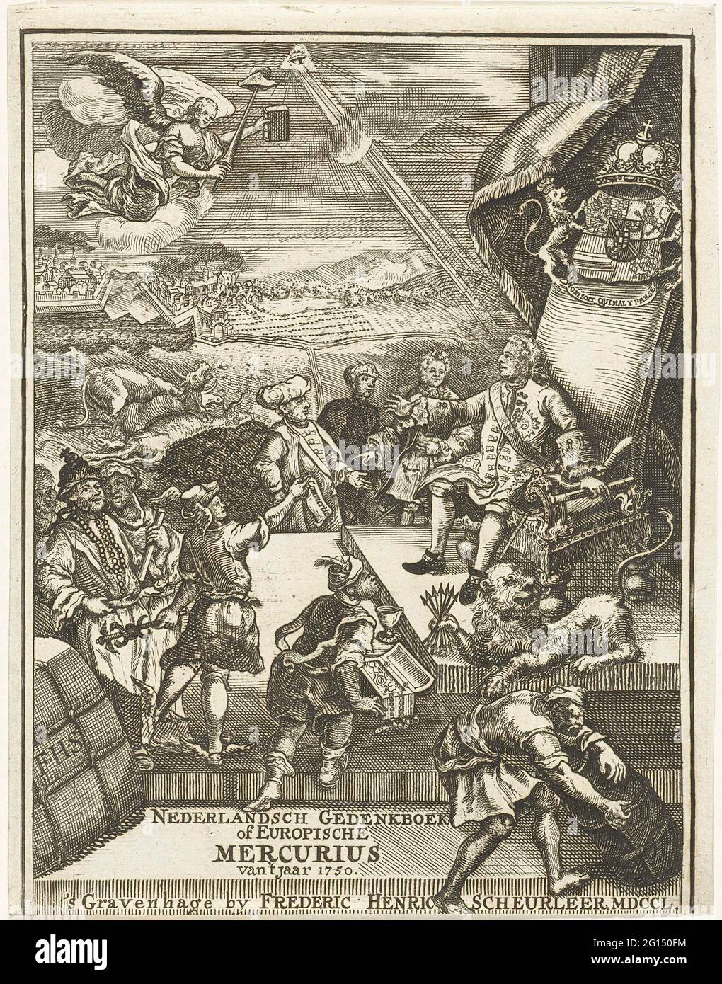 Title page for the Europisch Mercury of 1750. Title page for the Dutch ...