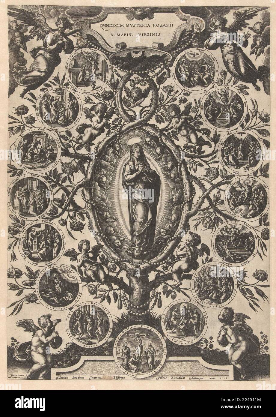 Mary of the Rosary; Quindecim Mysteria Rosarii B. Mariae Virginis ...