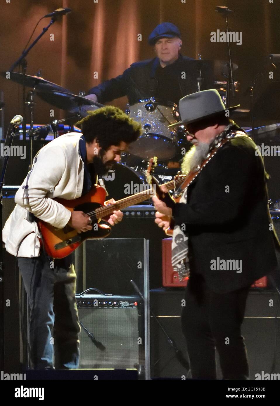 L-R: Tash Neal and Jimmy Vivino perform at the Fifth Annual Love Rocks ...
