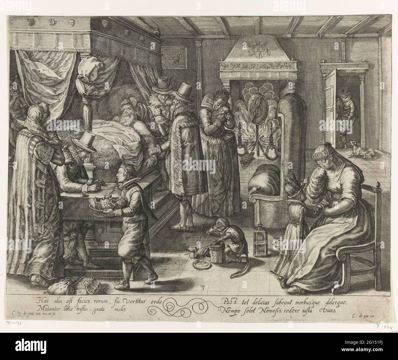 The death of the rich man; Parable of the rich man and the poor Lazarus ...