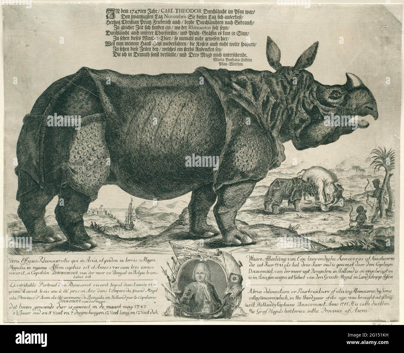 1741 vera effigies rhinocerotis hi-res stock photography and images - Alamy