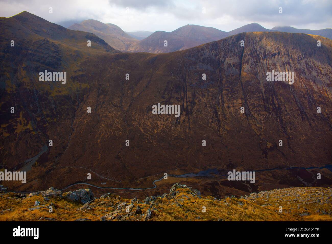 The view from Ben Na Cro (Beinn na Cro) near Torrin, Isle of Sky ...