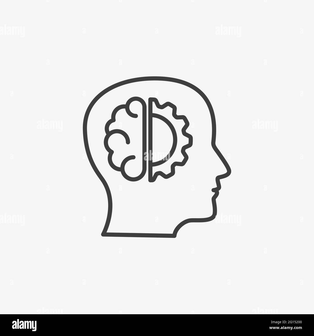 Black and white portrait of engineering Stock Vector Images - Alamy