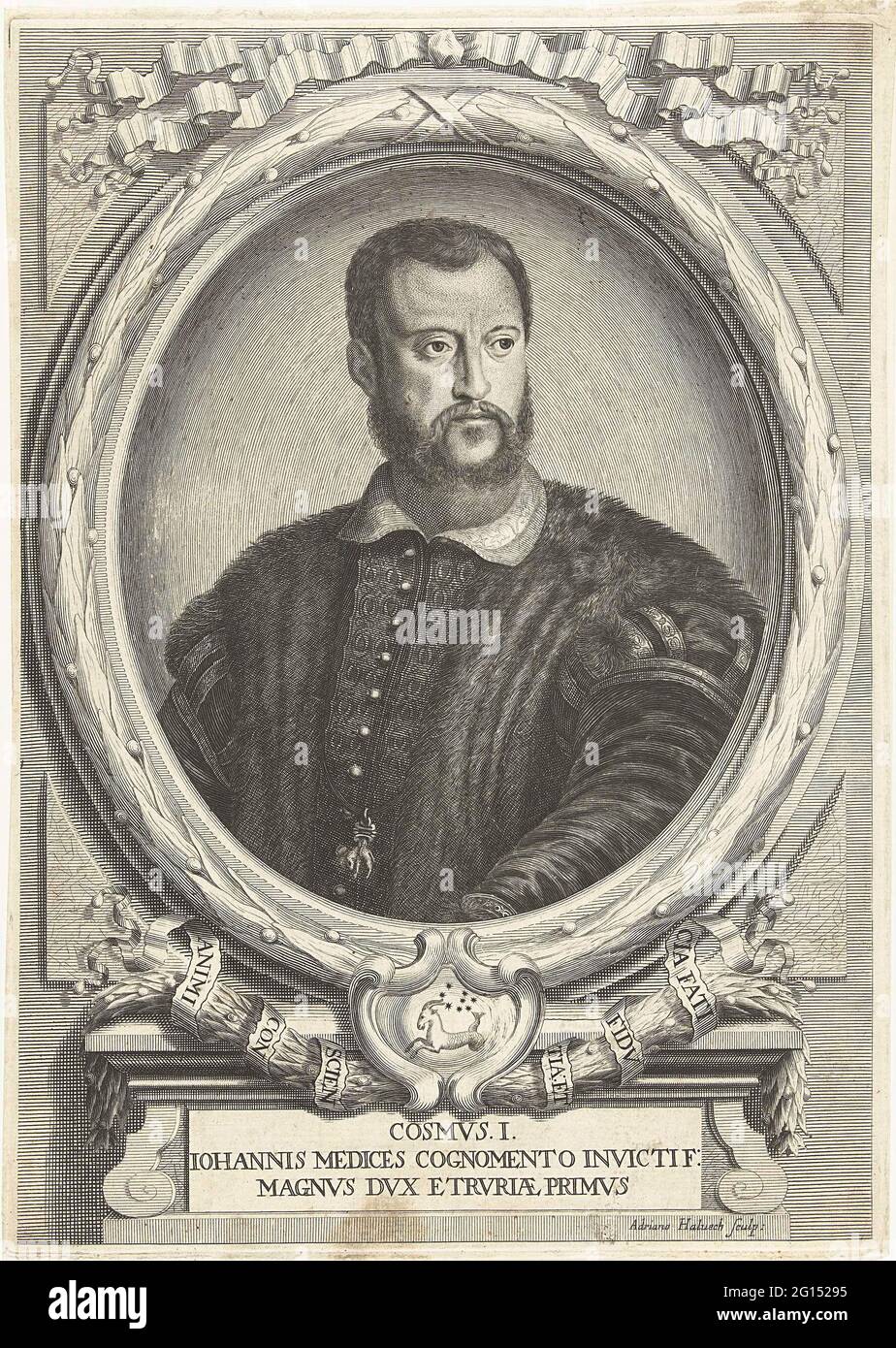 Portrait of Cosimo I de Medici; Portraits of the family the 'Medici ...