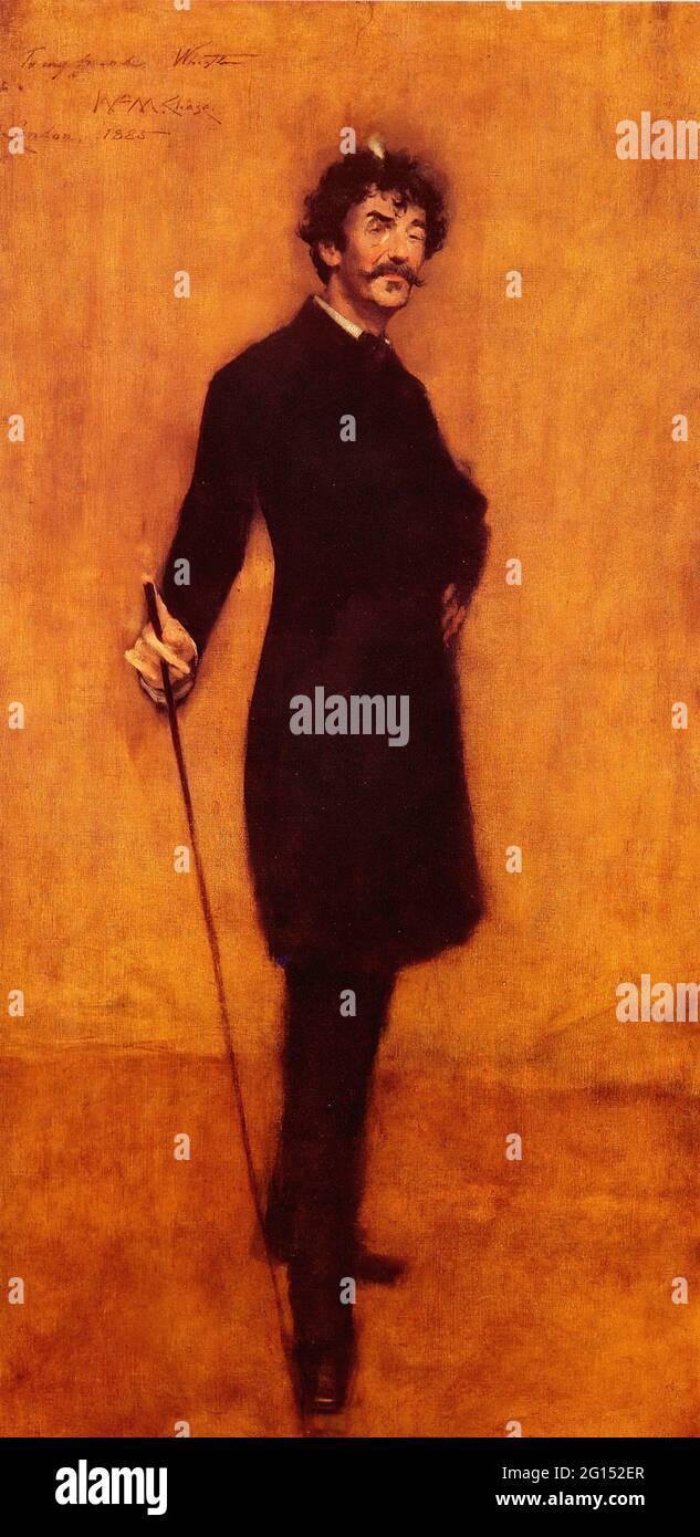William Merritt Chase - James Abbott Mcneill Whistler 1885 Stock Photo ...