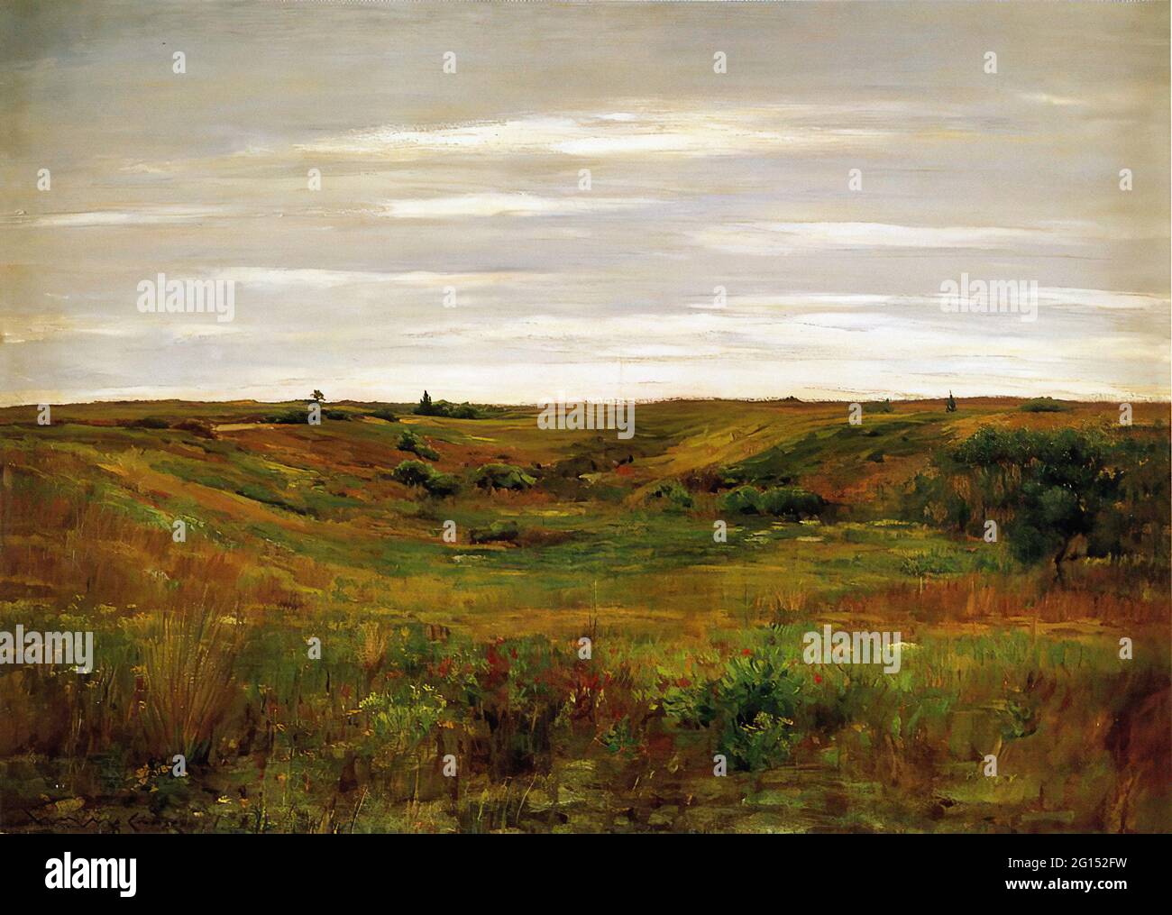 William Merritt Chase - Landscape Shinnecock Vale 1895 Stock Photo - Alamy