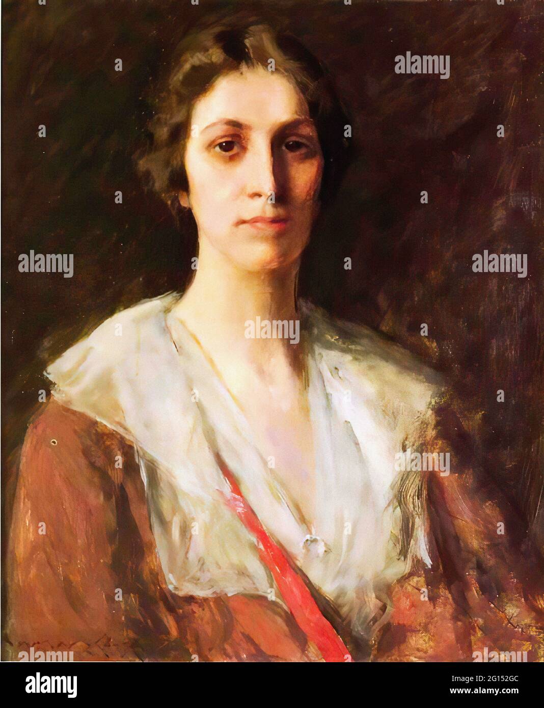 William Merritt Chase - Miss Mary Margaret Sweeny 1910 Stock Photo - Alamy