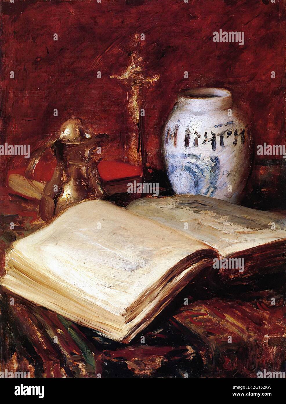 William Merritt Chase - Old Book 1908 Stock Photo - Alamy