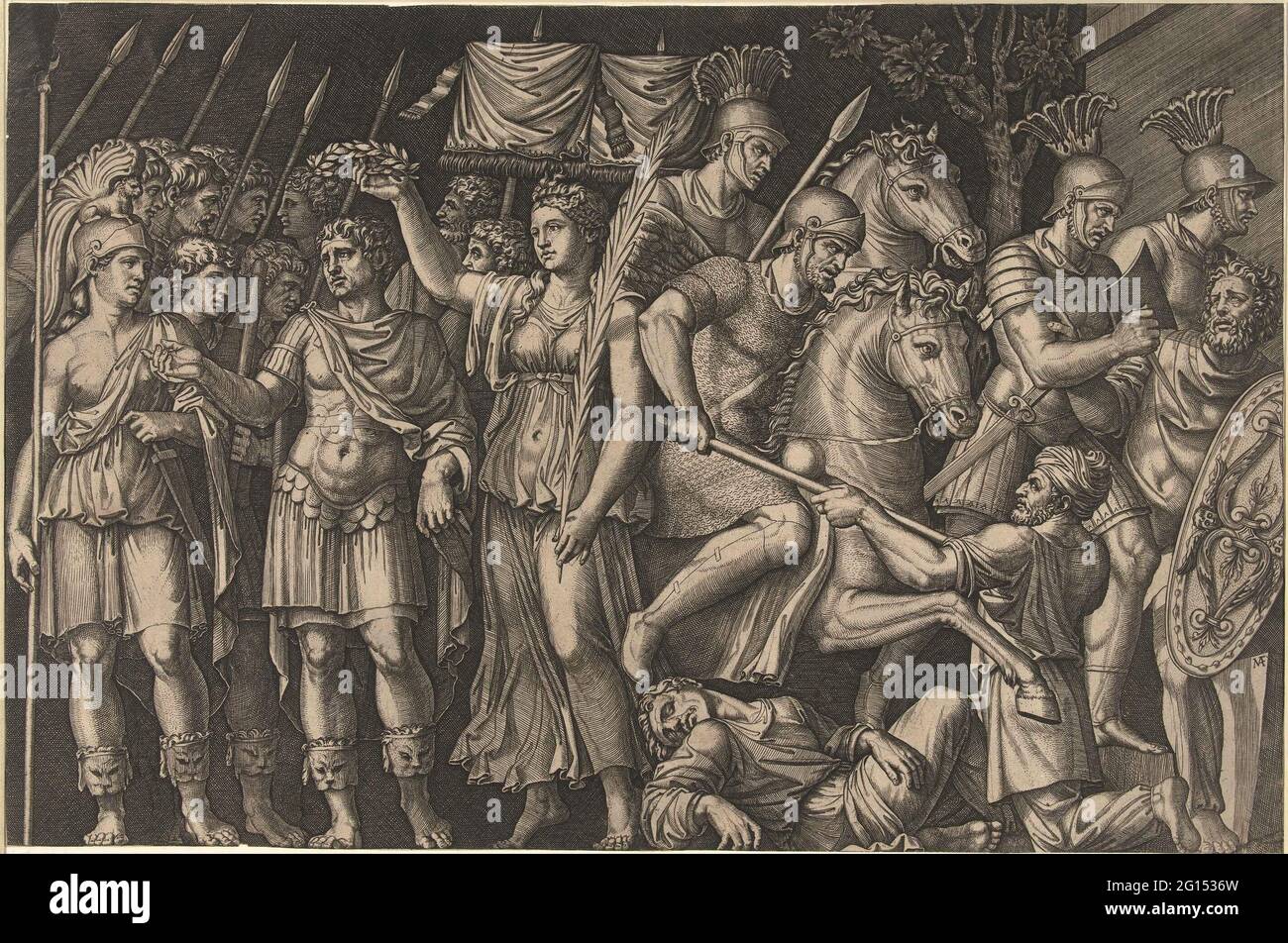 Emperor Trajanus crowned by Victoria is in addition to female ...