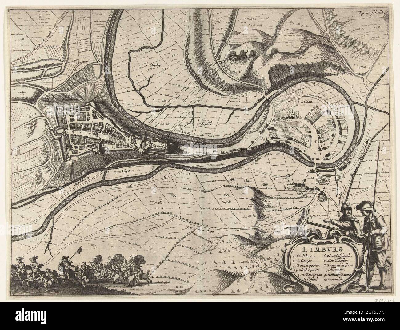 Conquest the fortress Limburg, 1632; Limbvrg. Conquest the fortress ...