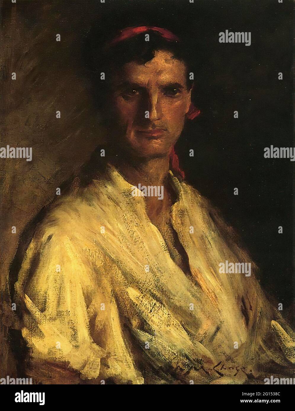 William Merritt Chase - Young Roman 18 Stock Photo - Alamy