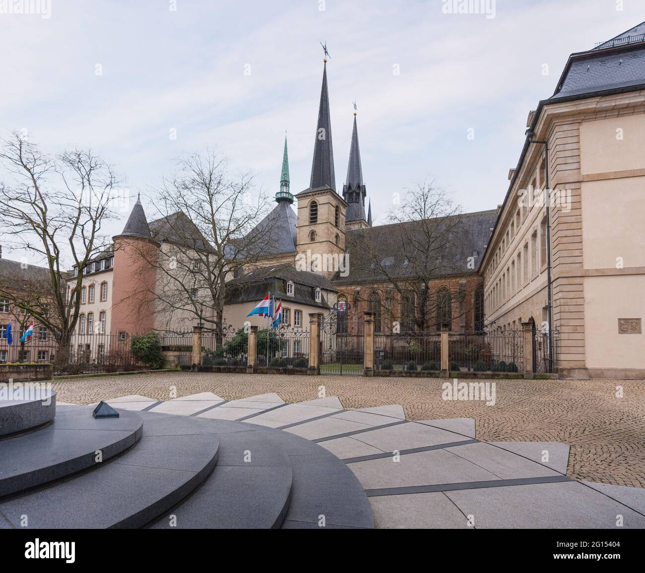 Notre Dame Cathedral - Luxembourg City, Luxembourg Stock Photo - Alamy