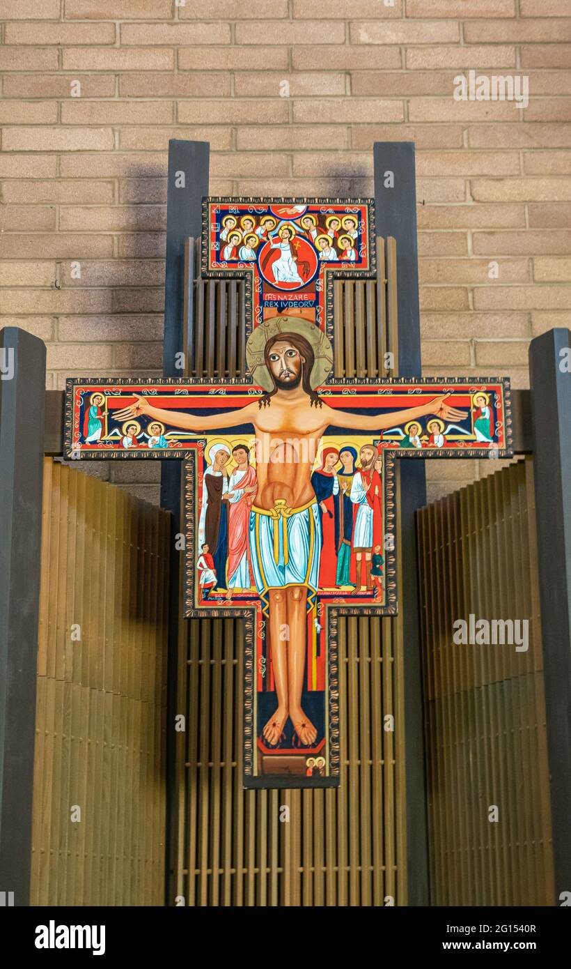 Santa Inez, CA, USA - May 26, 2021: San Lorenzo Seminary, inside church ...
