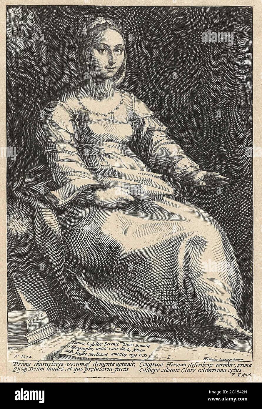 Kalliope; The nine muses. A series of nine muses. Four rules Latin from ...