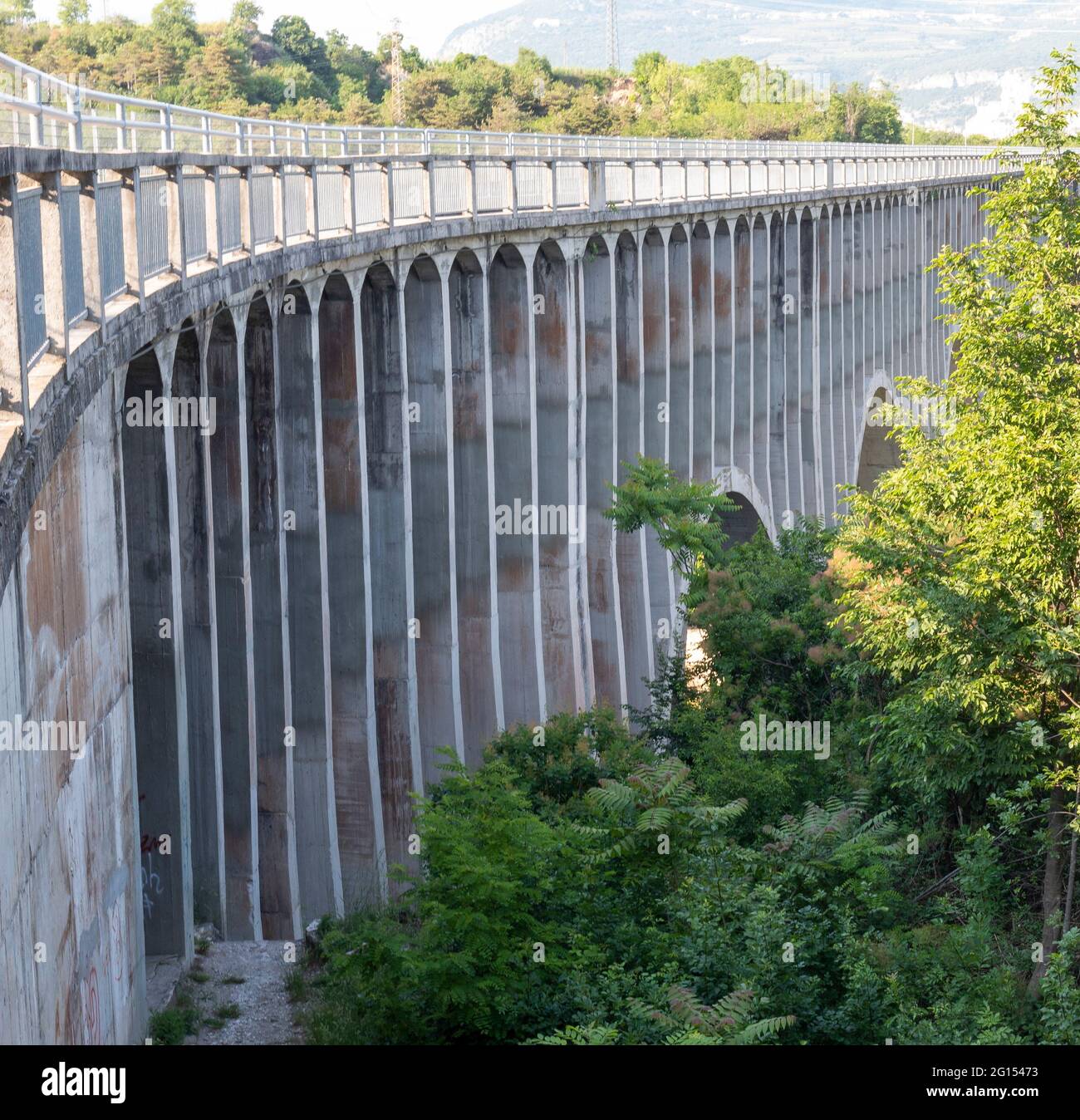 Section of the canal bridge Stock Photo - Alamy