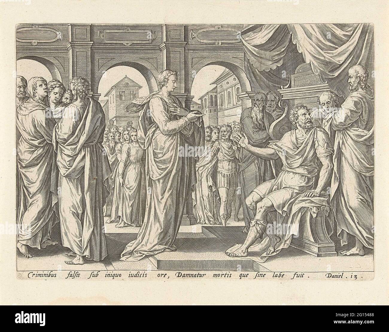 Susanna for the judges; Susanna's story. Susanne is led to the elders ...