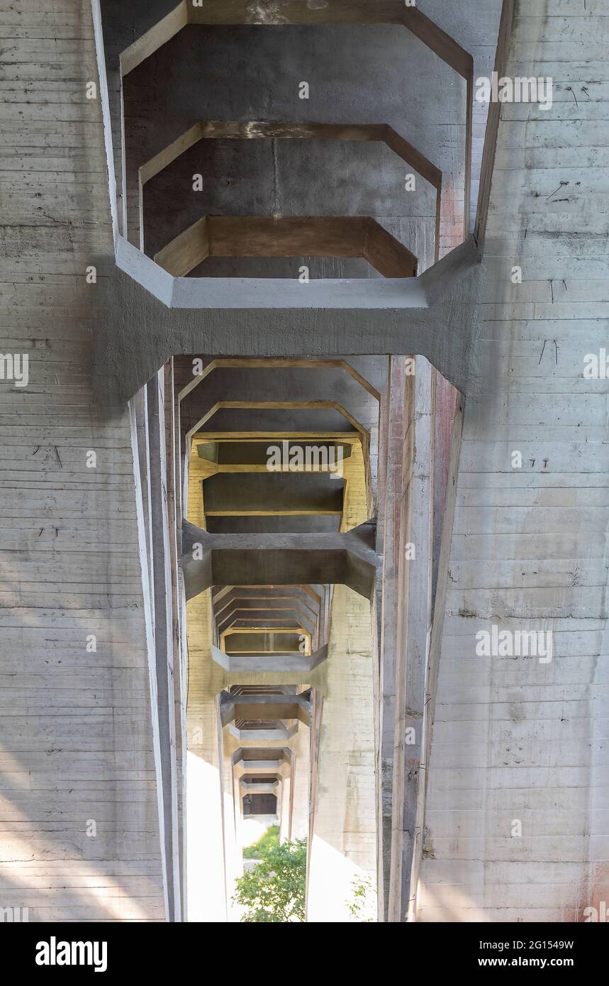 Section of the canal bridge Stock Photo - Alamy