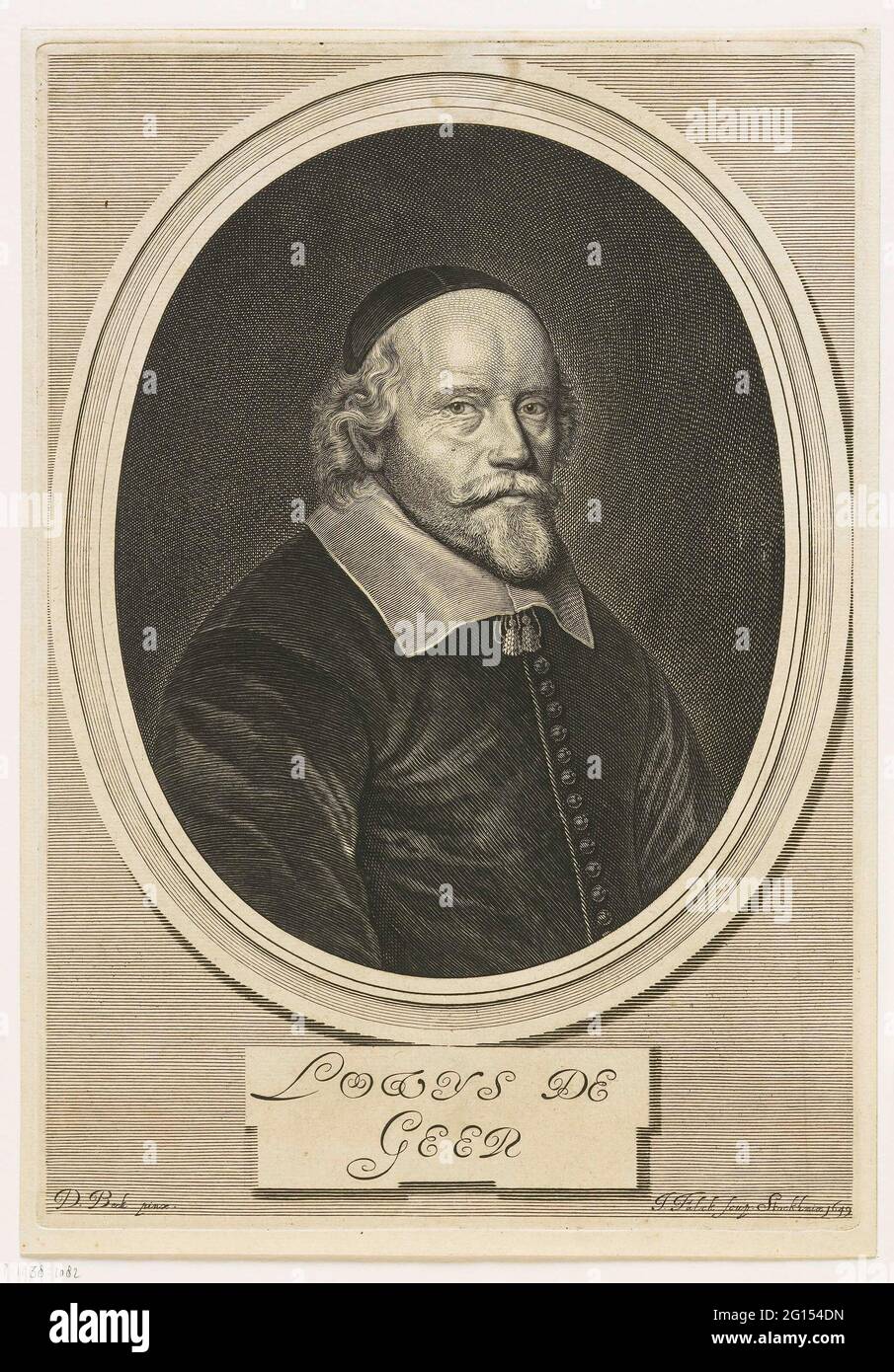 Portrait of Louis de Geer; Louis de Geer. Bust portrait of the Dutch ...