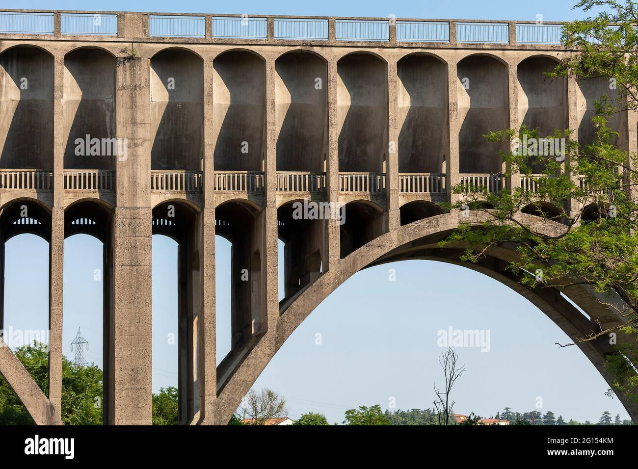 Section of the canal bridge Stock Photo - Alamy
