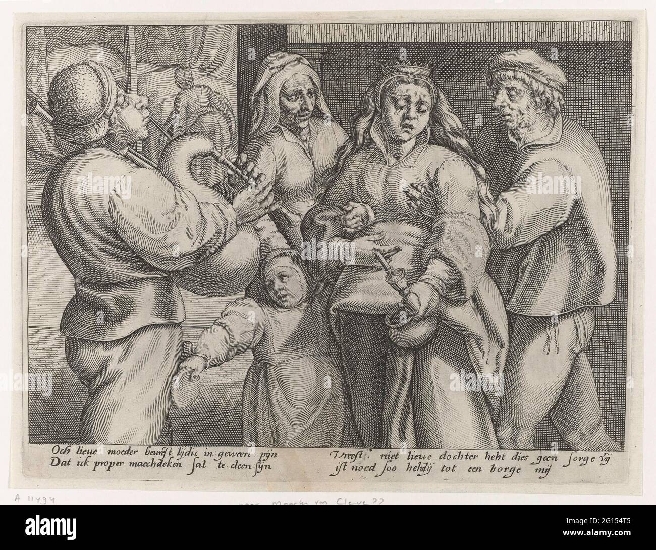 Anxious bride is led to the wedding bed. A crying bride is led by her ...