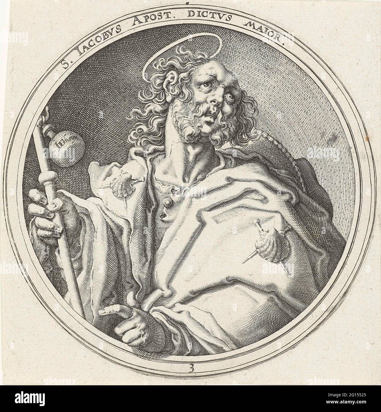 H. Jacobus der Multi; Christ, the Apostles and H. Paulus Stock Photo ...