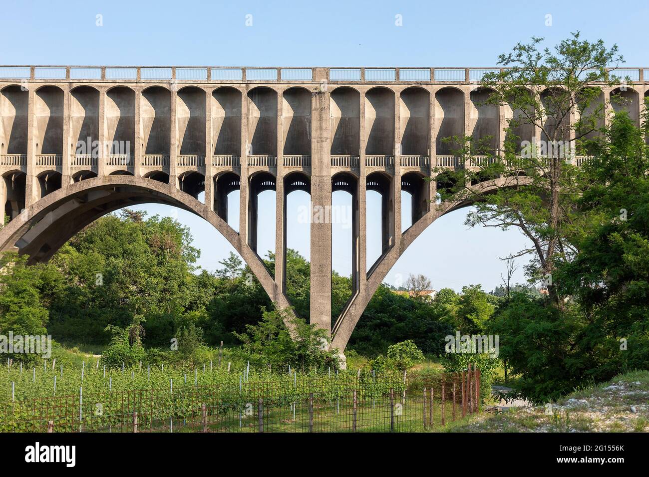 Section of the canal bridge Stock Photo - Alamy