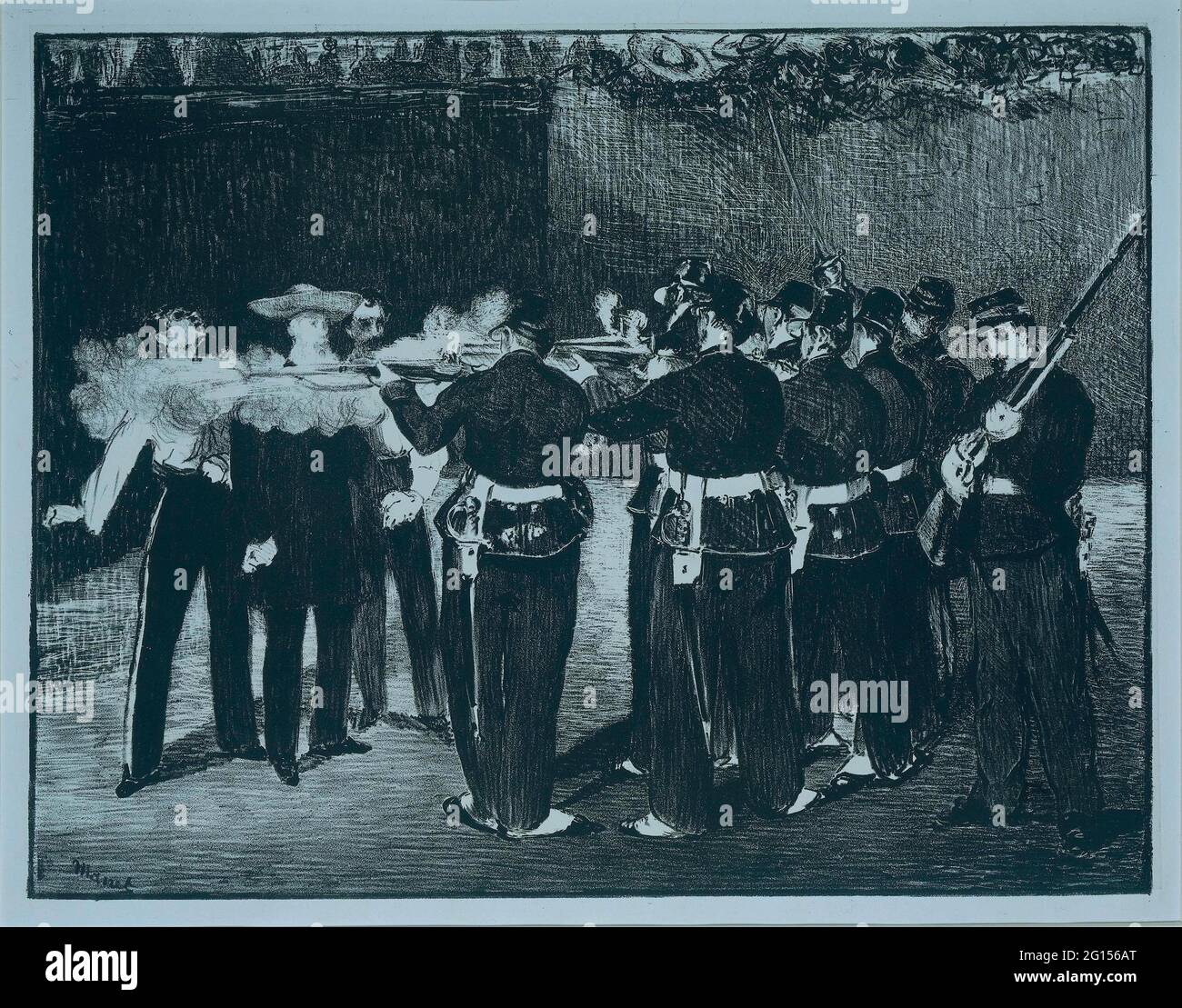 The execution of Maximilian, 1867 Stock Photo - Alamy