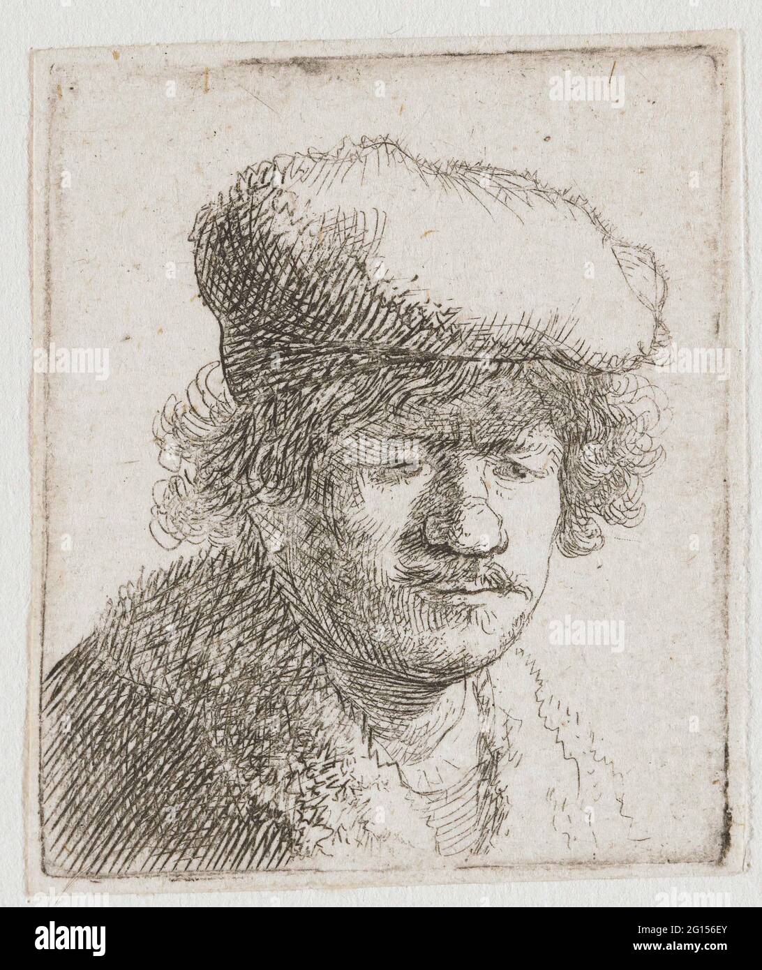 Self-portrait with push pulled forward Stock Photo - Alamy