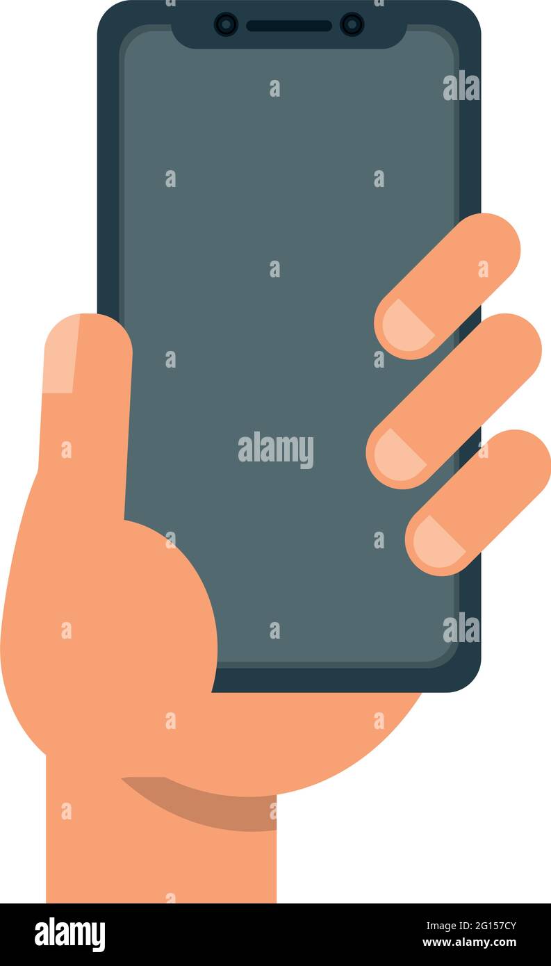 hand with smartphone Stock Vector Image & Art - Alamy