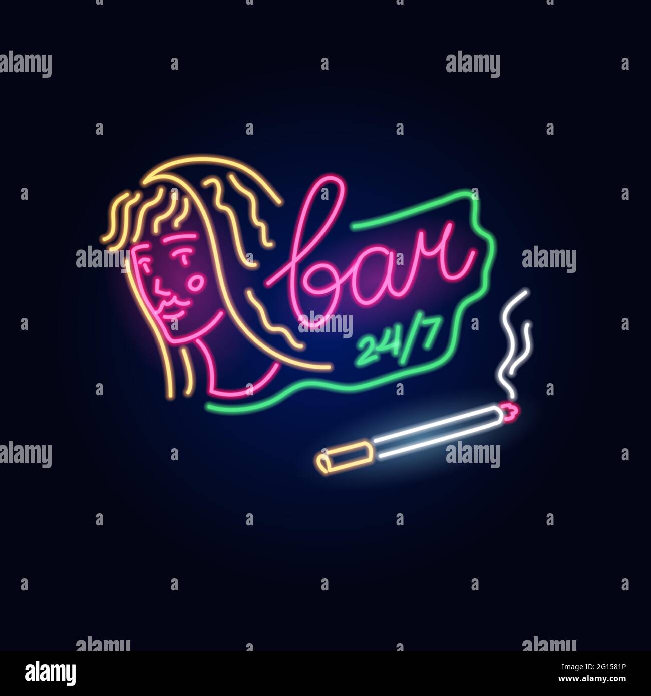 Big woman night club Stock Vector Images - Alamy