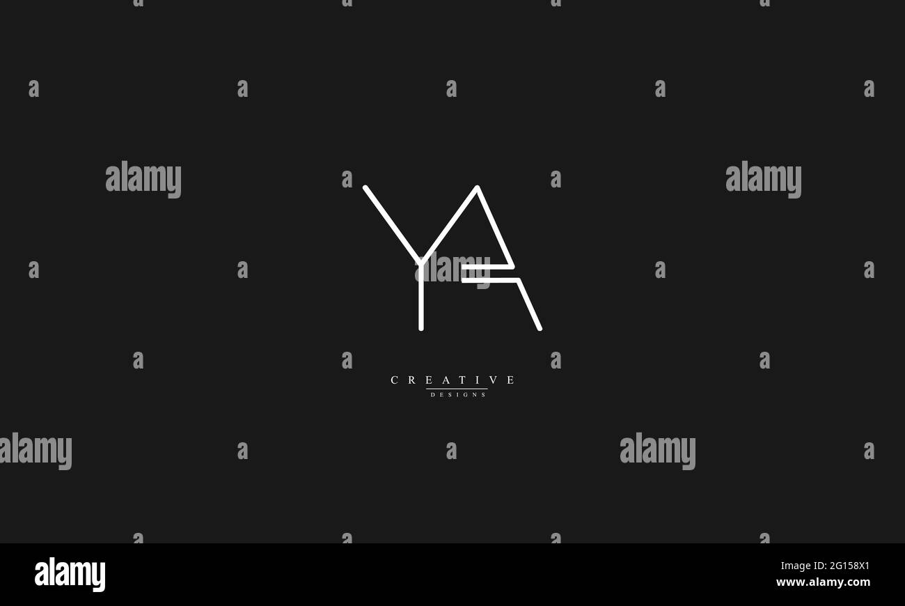 Alphabet letters Initials Monogram YA AY Y A Stock Vector Image & Art ...