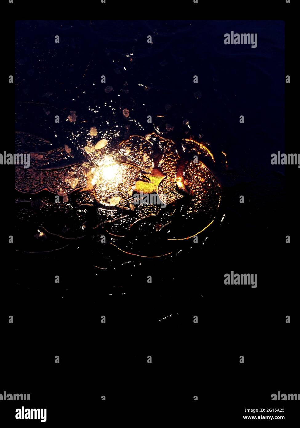 Sunset Through Glass Stock Photo - Alamy