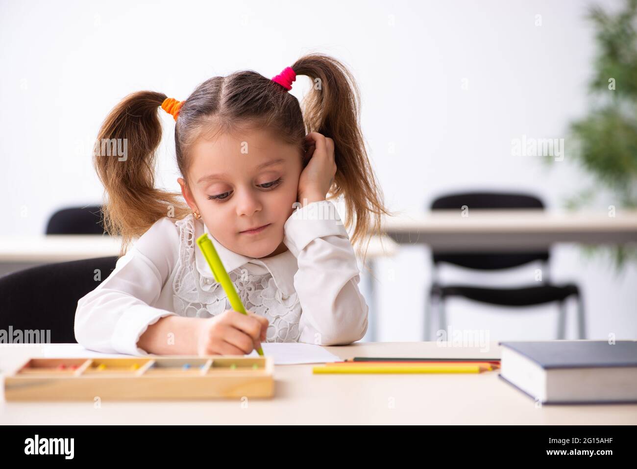 Small girl in the early development concept Stock Photo - Alamy