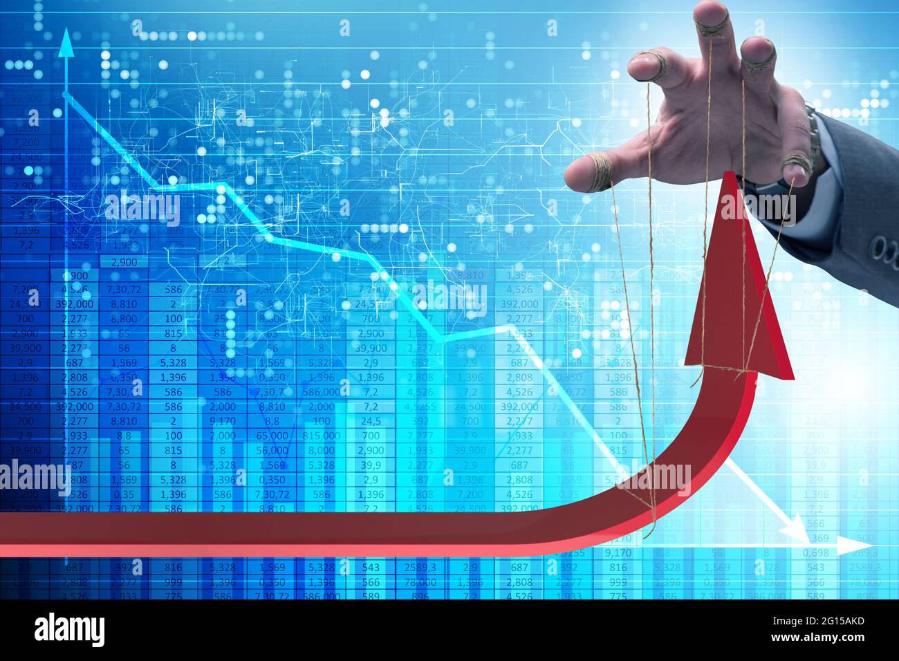 Concept of supporting economic growth in the economy Stock Photo - Alamy