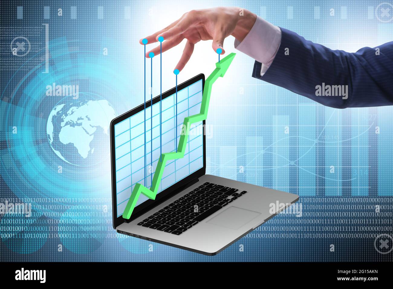 Concept of supporting economic growth in the economy Stock Photo - Alamy