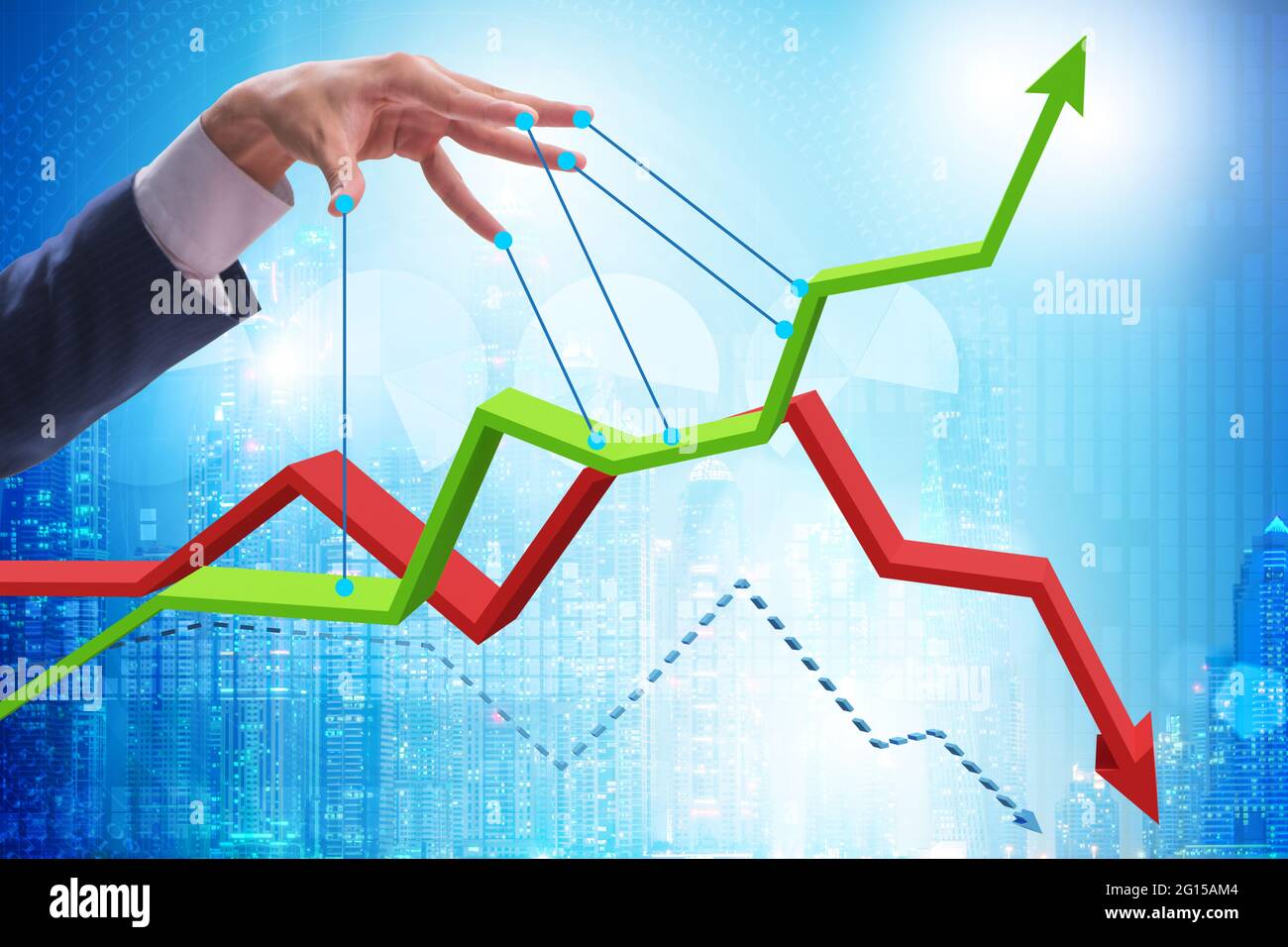 Concept of supporting economic growth in the economy Stock Photo - Alamy