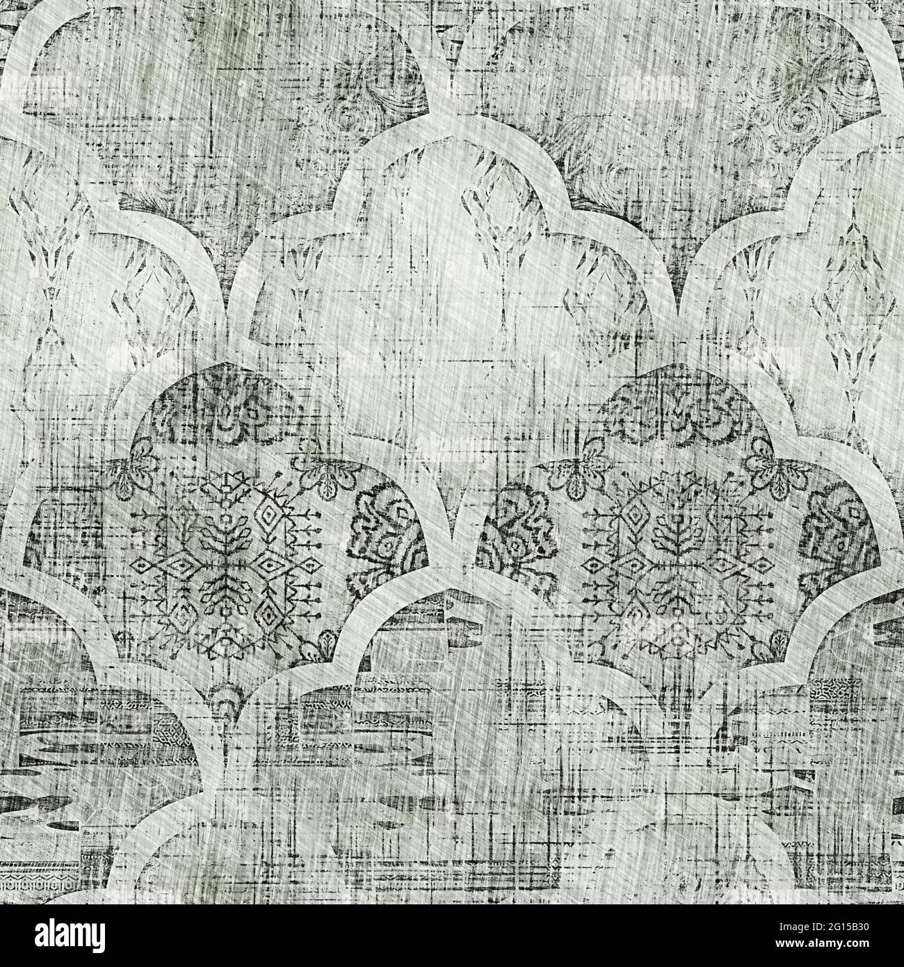 Seamless hand drawn pencil sketch pattern for surface print Stock Photo ...