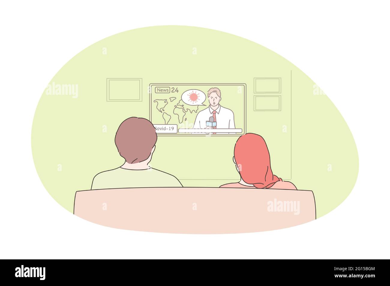 Tv weather forecast watching hi-res stock photography and images - Alamy