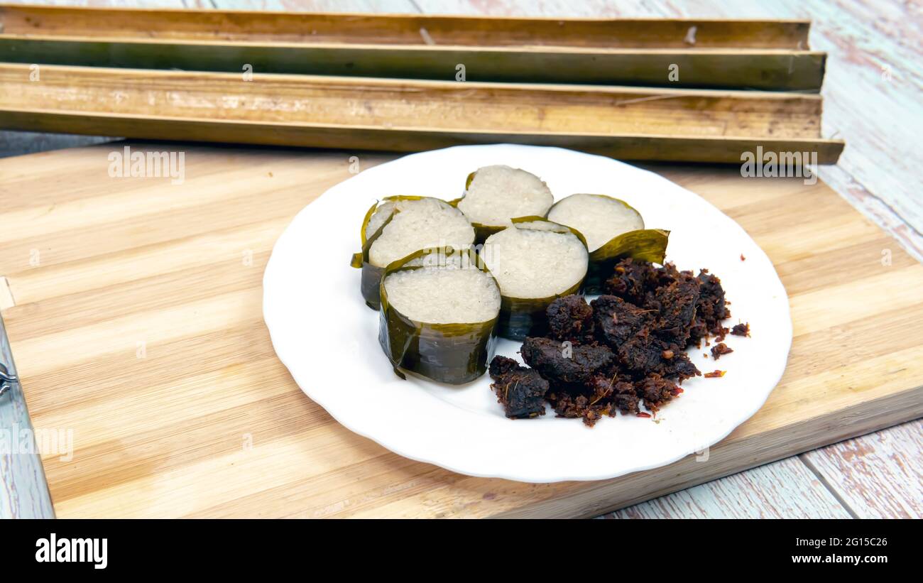 Malaysia rendang rice bamboo hi-res stock photography and images - Alamy