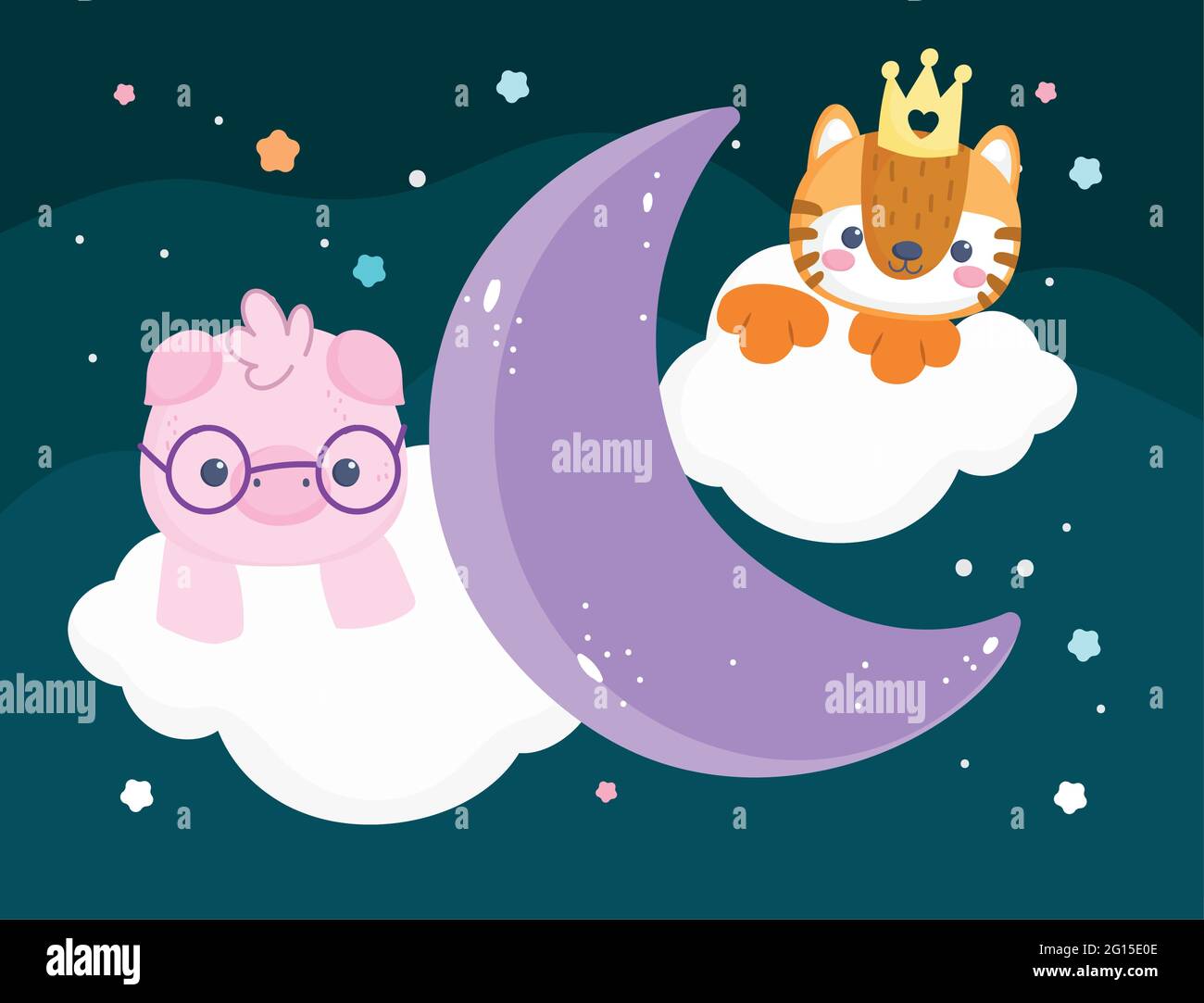 little pig and tiger Stock Vector Image & Art - Alamy