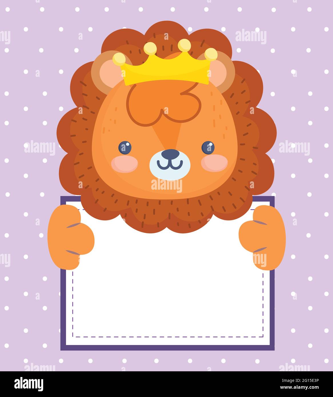 lion holds banner Stock Vector Image & Art - Alamy