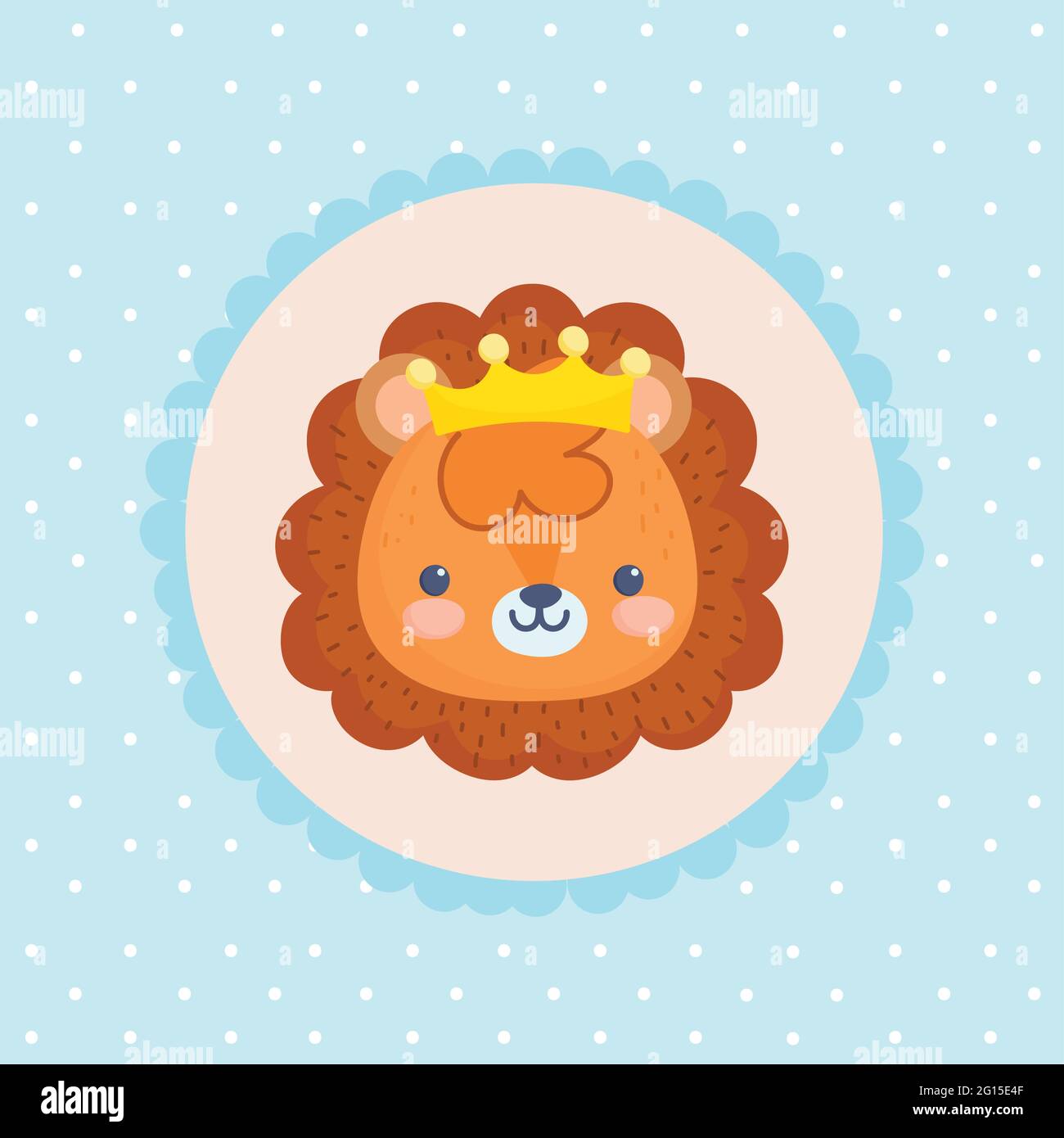 lion face label Stock Vector Image & Art - Alamy