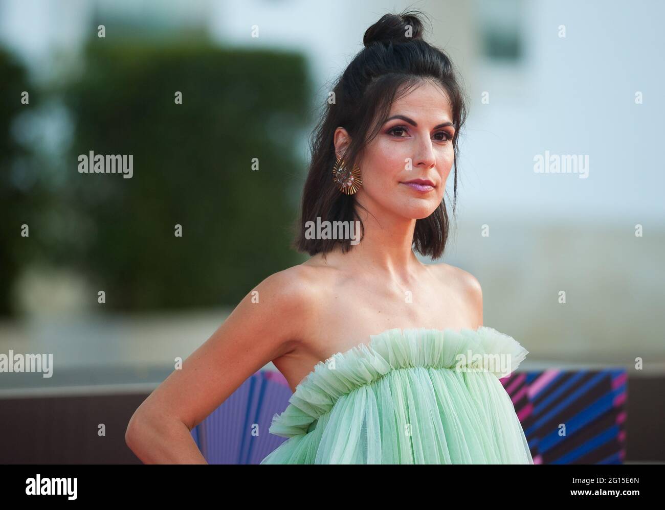 Malaga, Spain. 04th June, 2021. Spanish actress, Noemi Ruiz poses for ...
