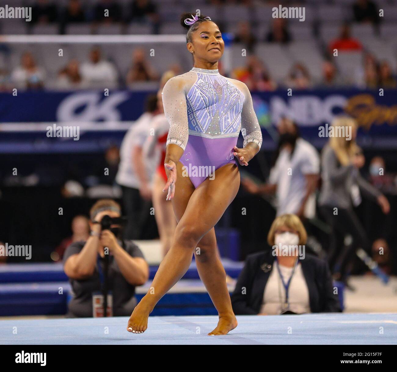Texas, USA. 04th June, 2021. June 4, 2021: Jordan Chiles performs her ...